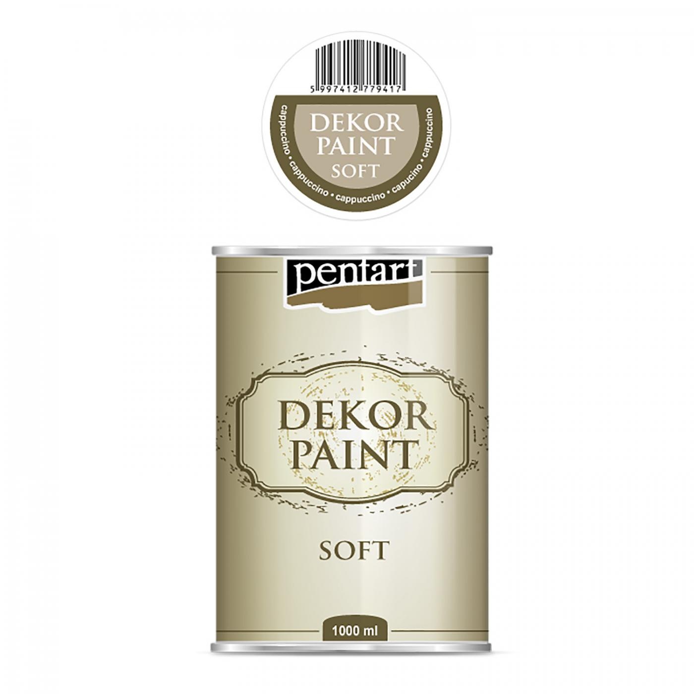 Dekor Paint Soft 1000 ml, cappuccino | Pentart | Čarovné farby